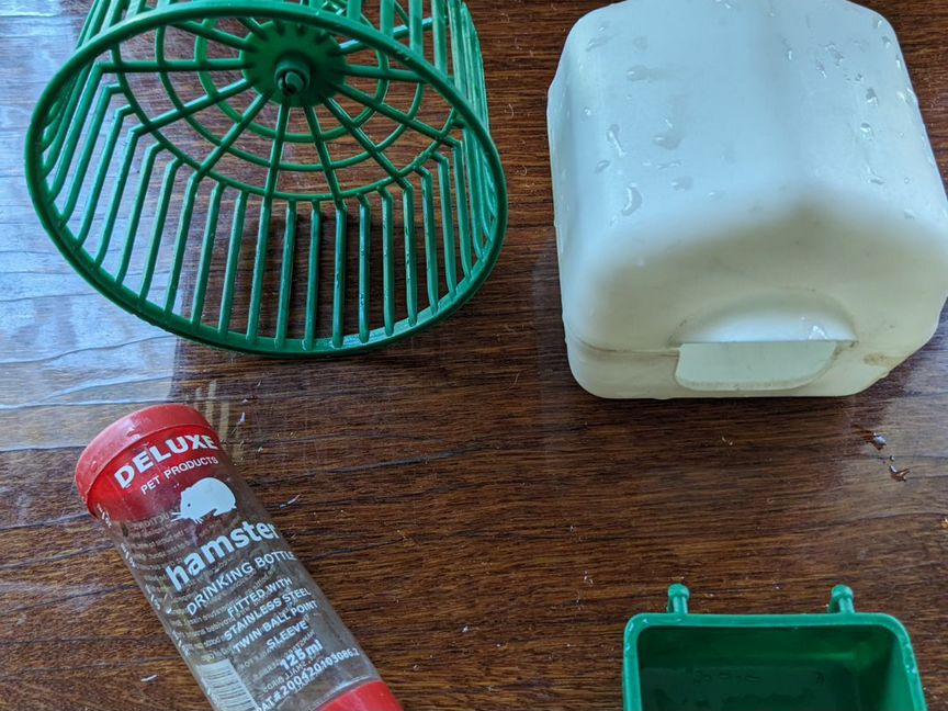 Колесо домик поилка кормушка для грызунов