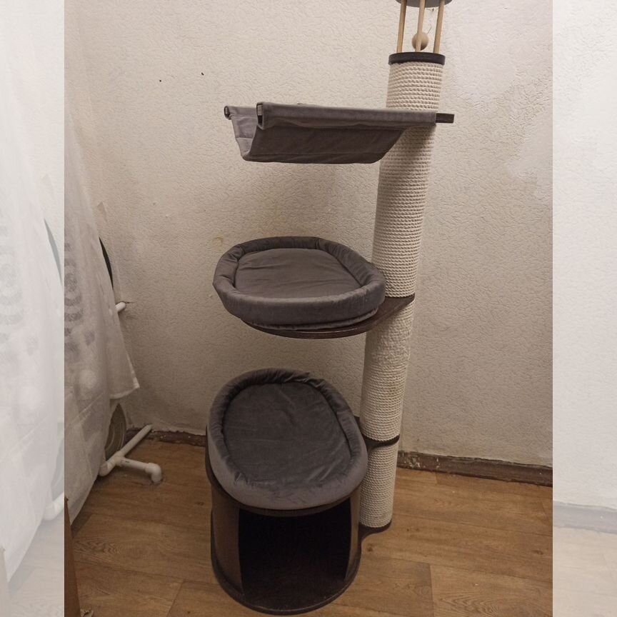 Комплекс/когтеточка/домик для кошки б/у