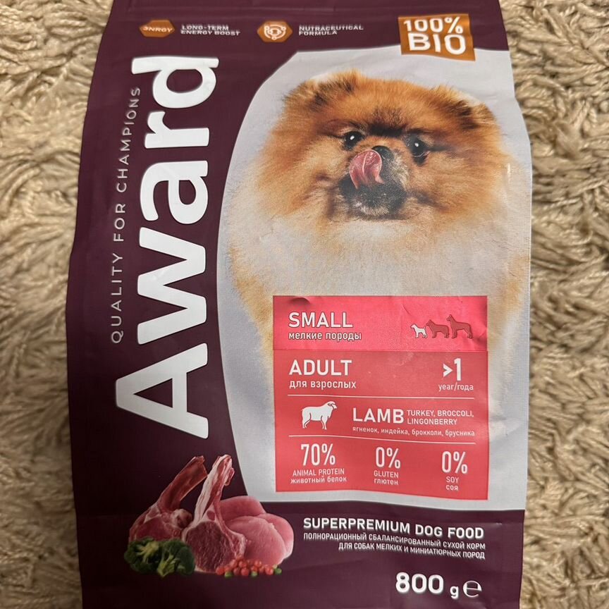 Корм для собак Award