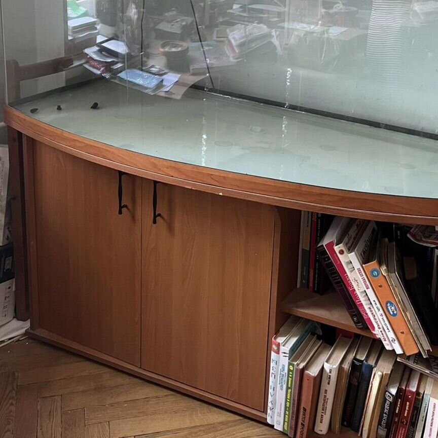 Панорамный аквариум 450л, б/у