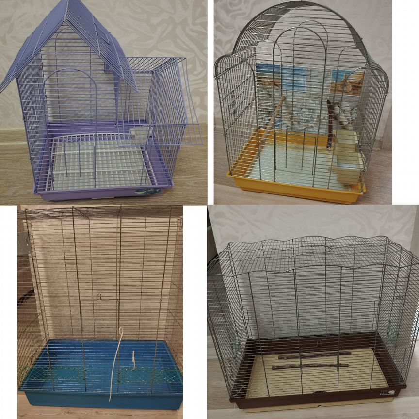 Клетки для попугаев средние и большие