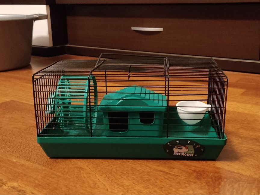 Маленькая клетка переноска пижон для грызунов