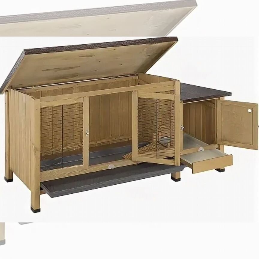 Домик для кролика деревянный