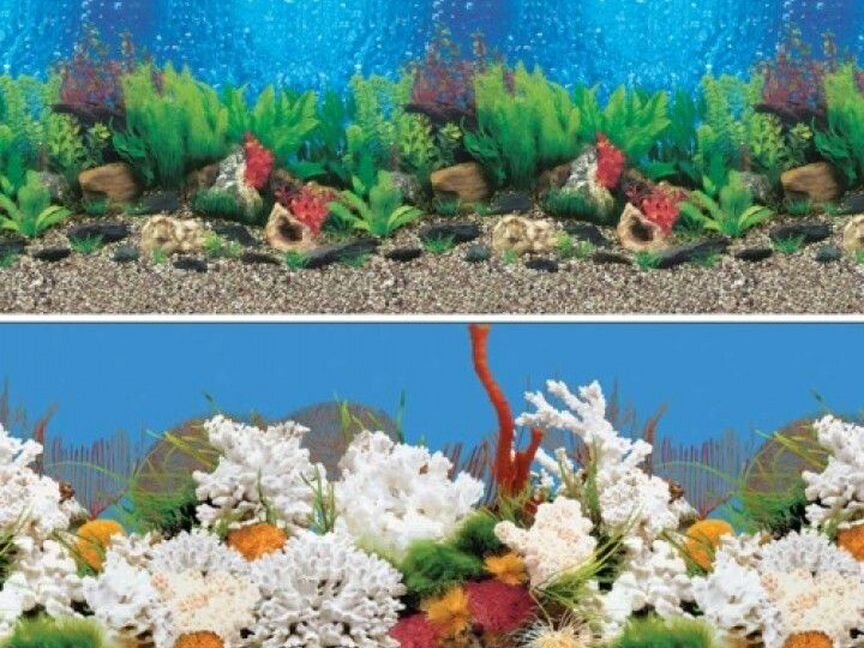 Фон 90199029, 0,3*15м Голубые гавайибелый коралл