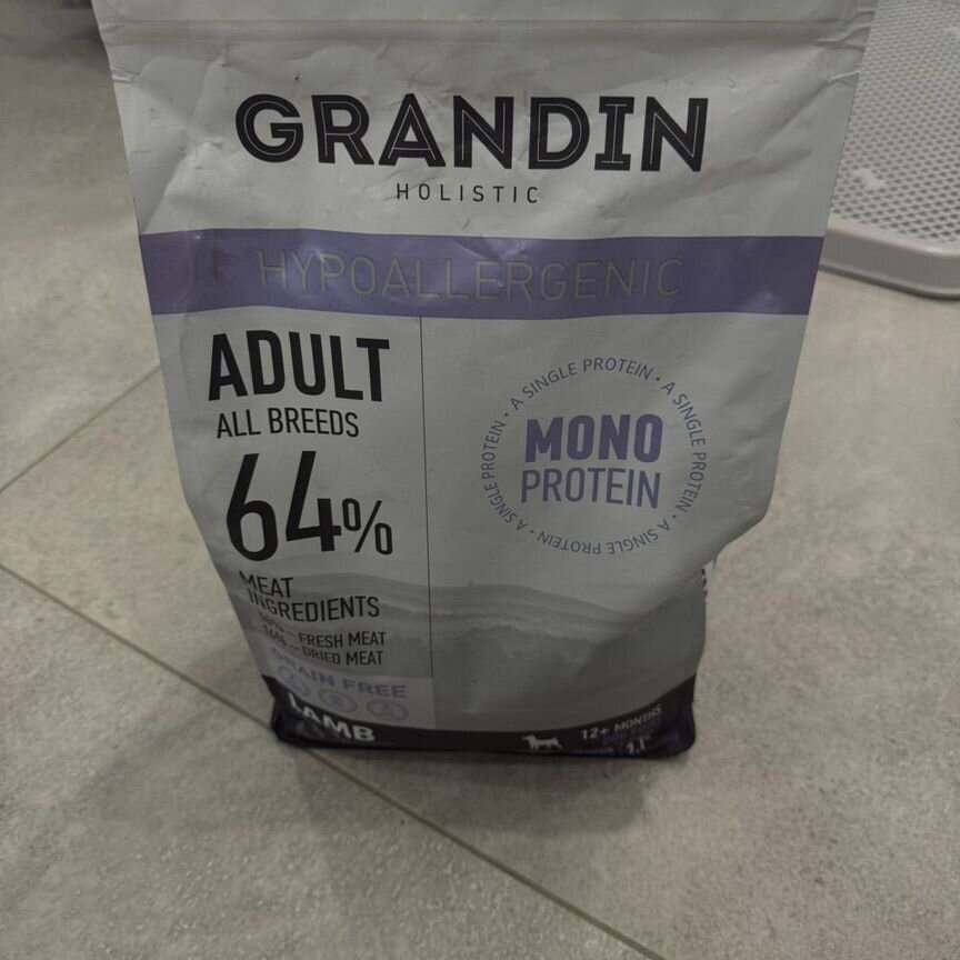 Корм для собак grandin holistic