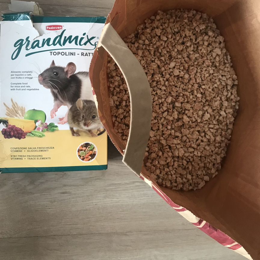 Наполнитель, корм 1 кг Италия для мышей и крыс