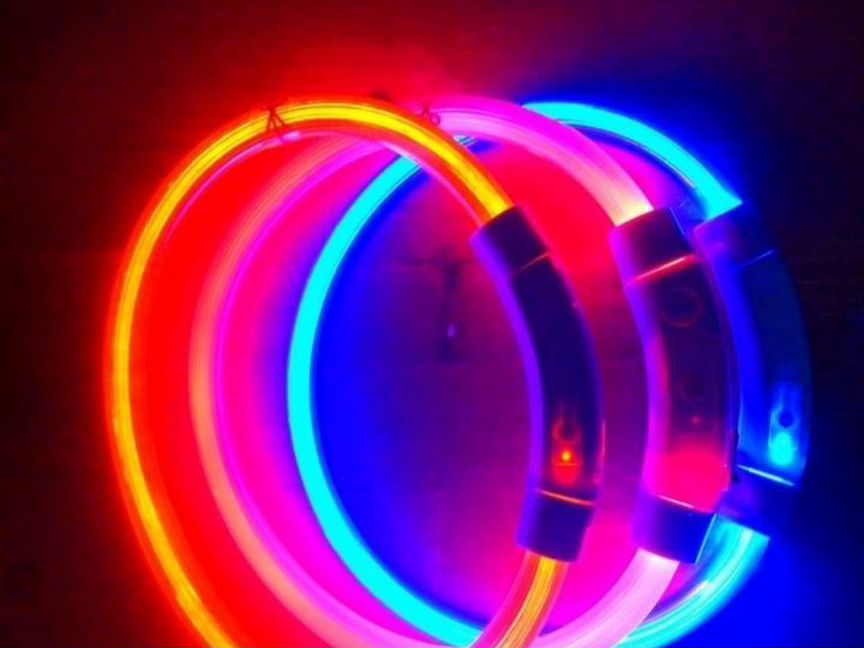 Светящийся ошейник для собак