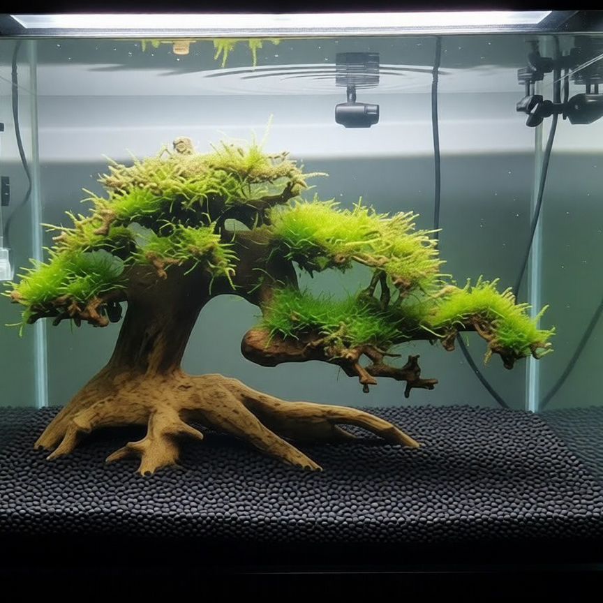 Бонсай на ветру.Натуральный декор 23*12*15