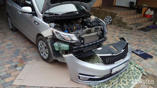 Kia Rio 3 киа рио 3 2011- бампер усилитель фара купить в Ростове-на ...