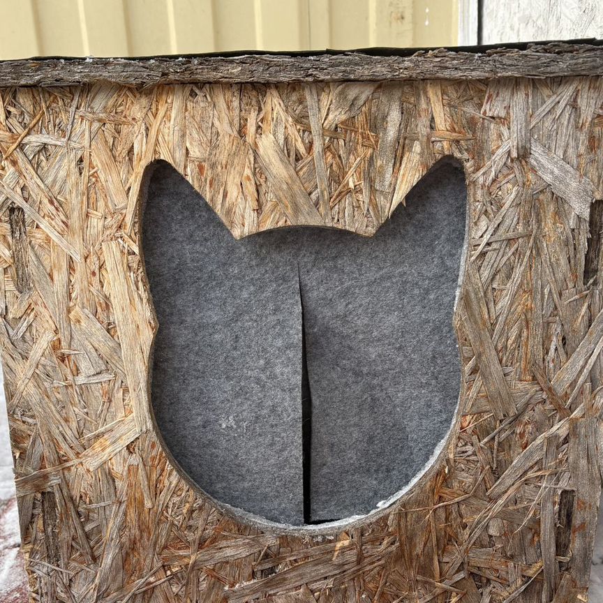 Будка для кошки утепленная