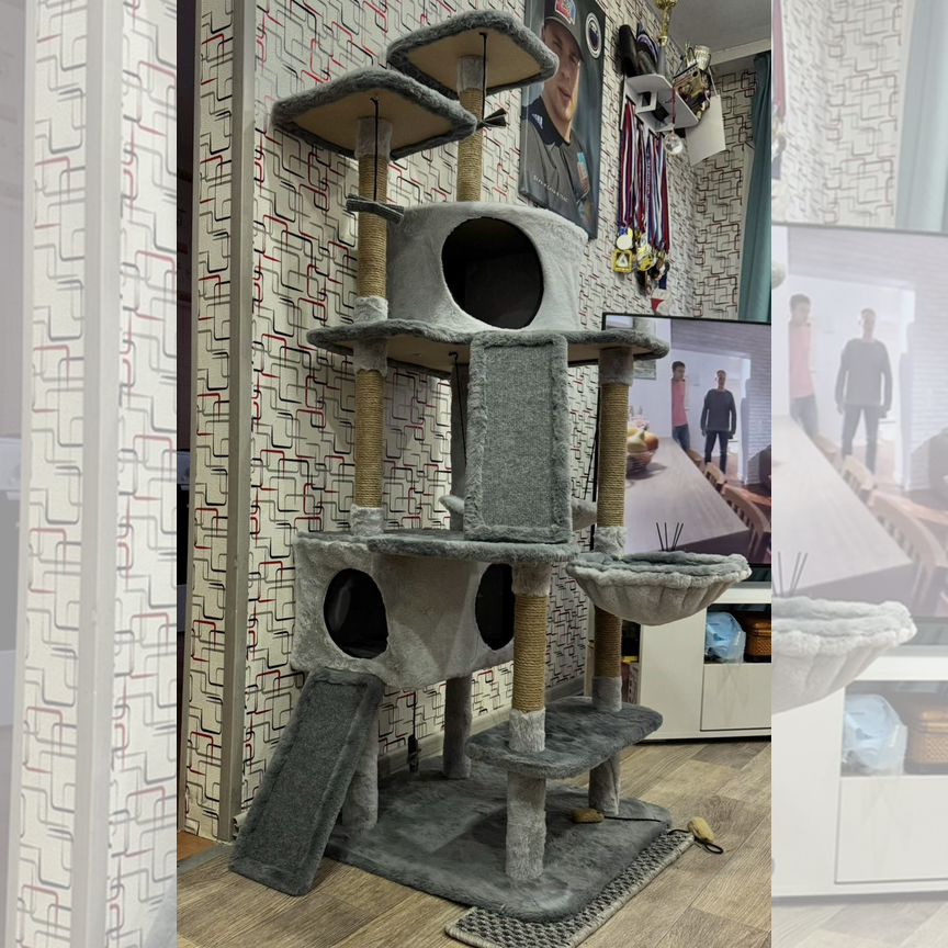 Игровой комплекс для кошек   когтеточки