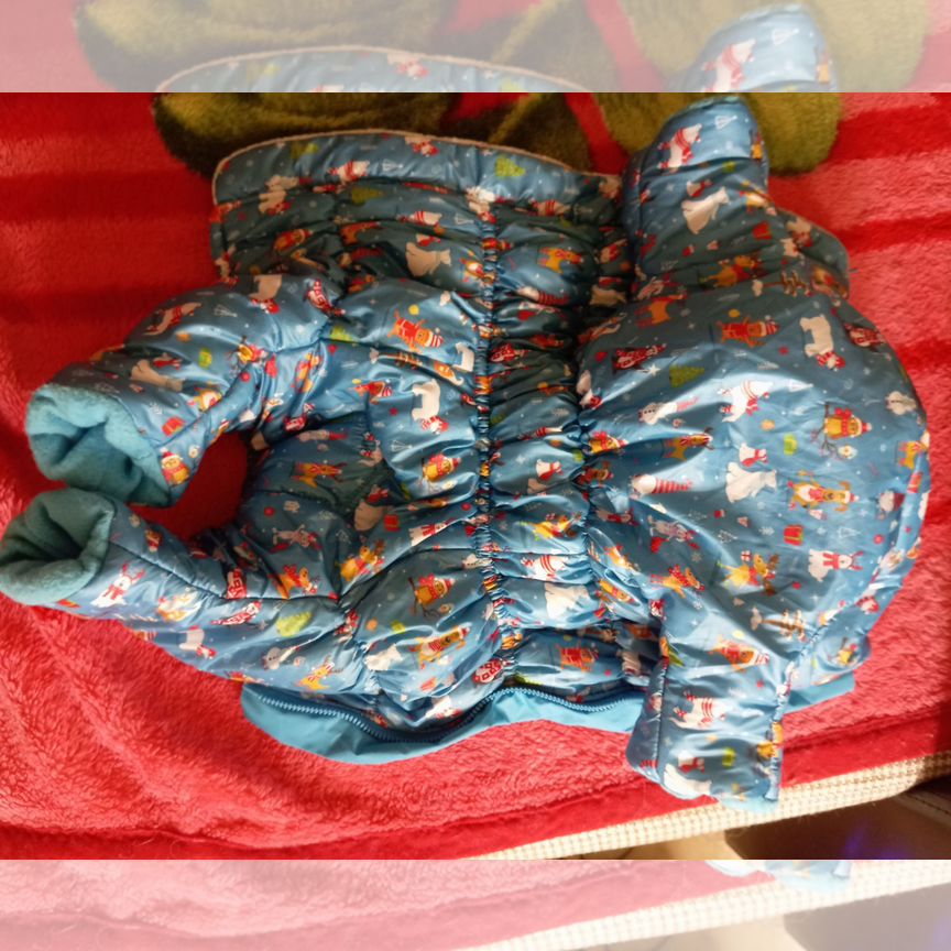 Зимний комбез на маленькую собачку