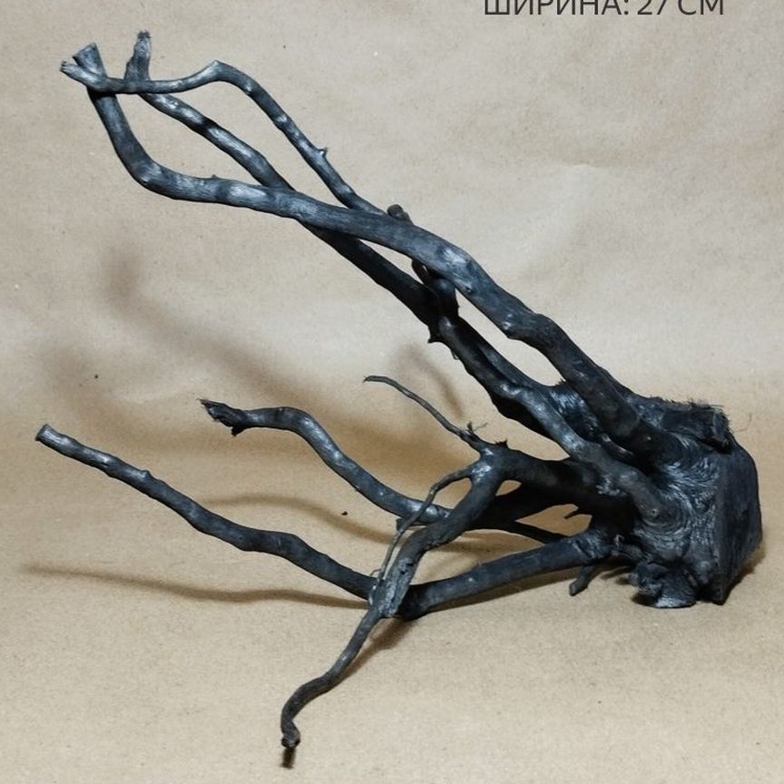 Коряга черная паучий корень 27*27*21 вк417