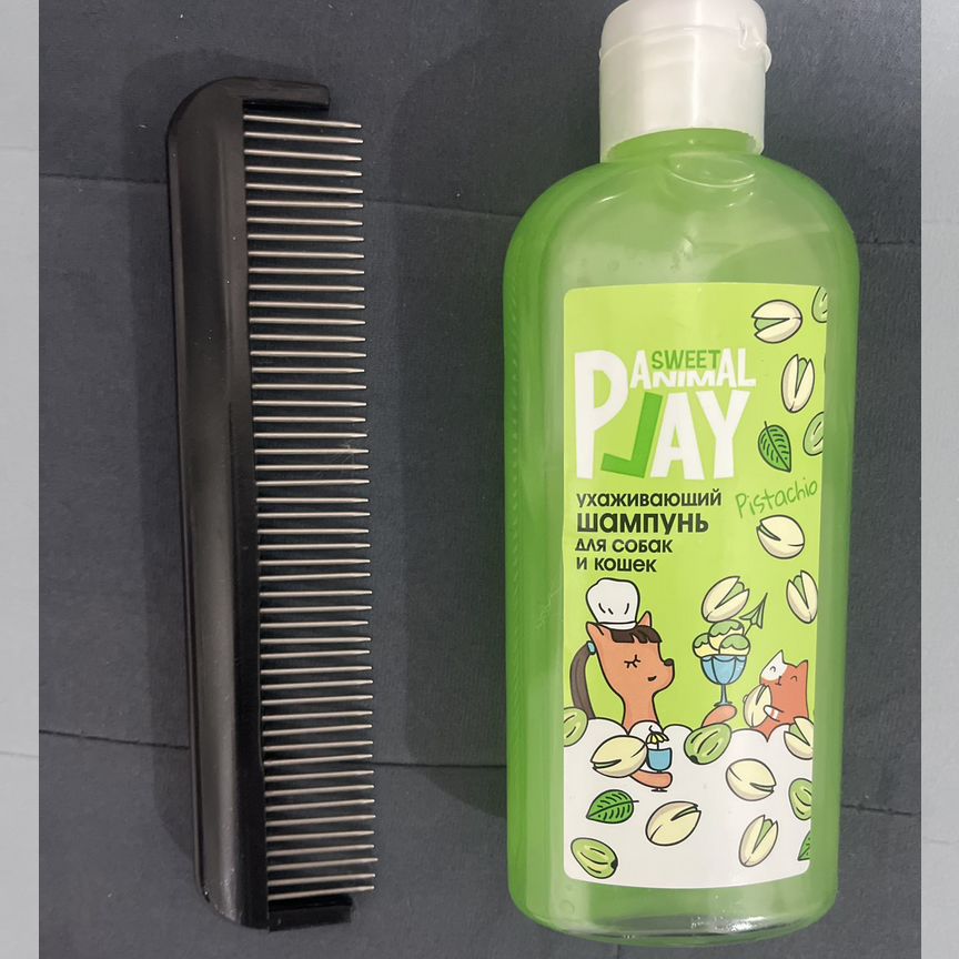 Вольер для собак, шампунь, расчёска, памперс