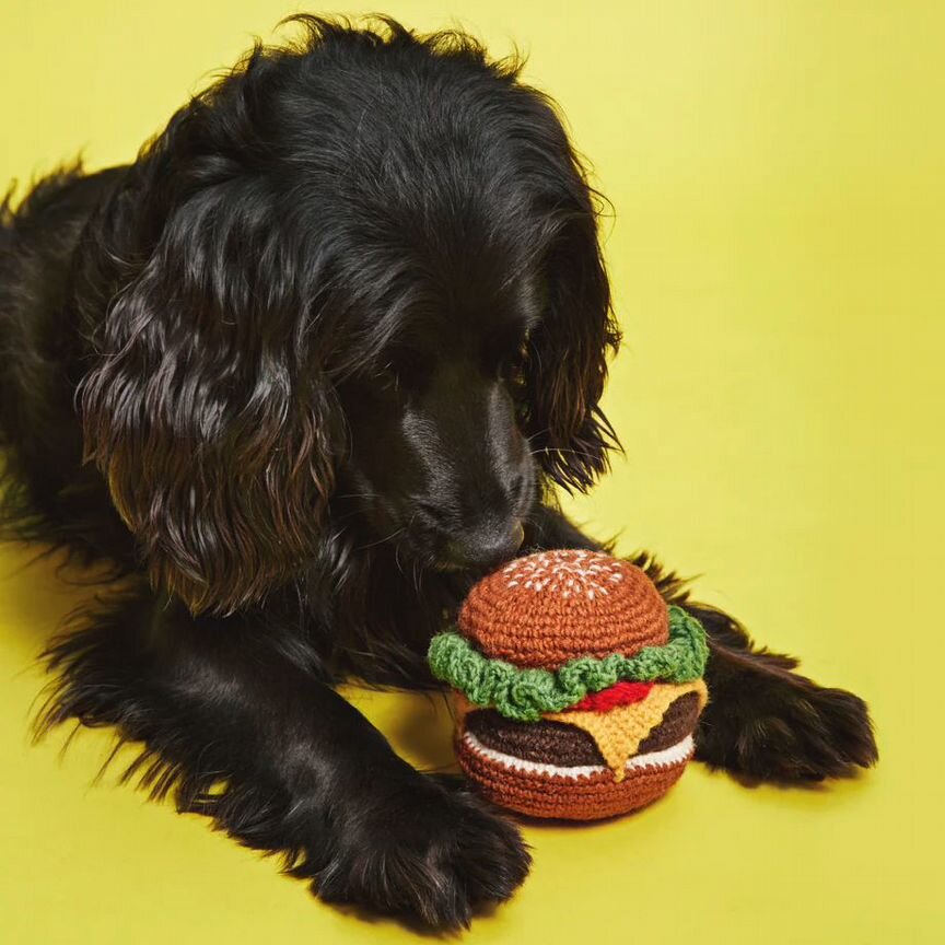 Вязаные игрушки для собак, дизайн из Нью-Йорка