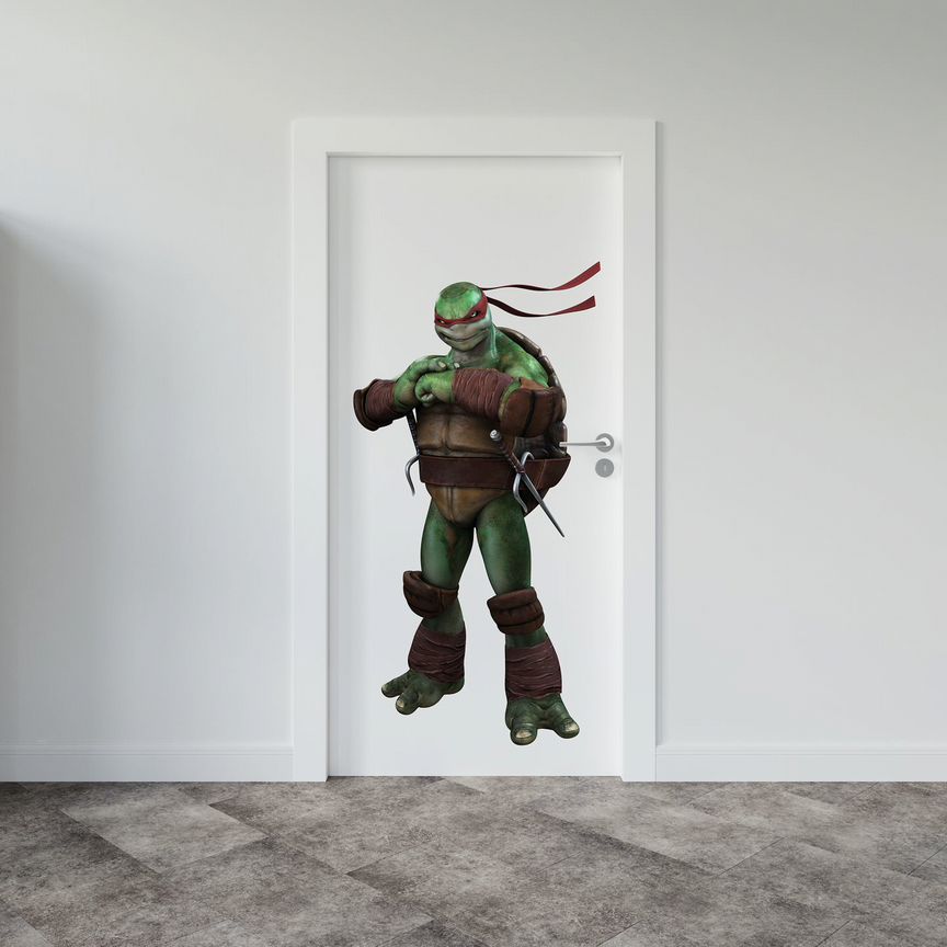 Обои 80 см для дверей "Черепашки-Ниндзя"