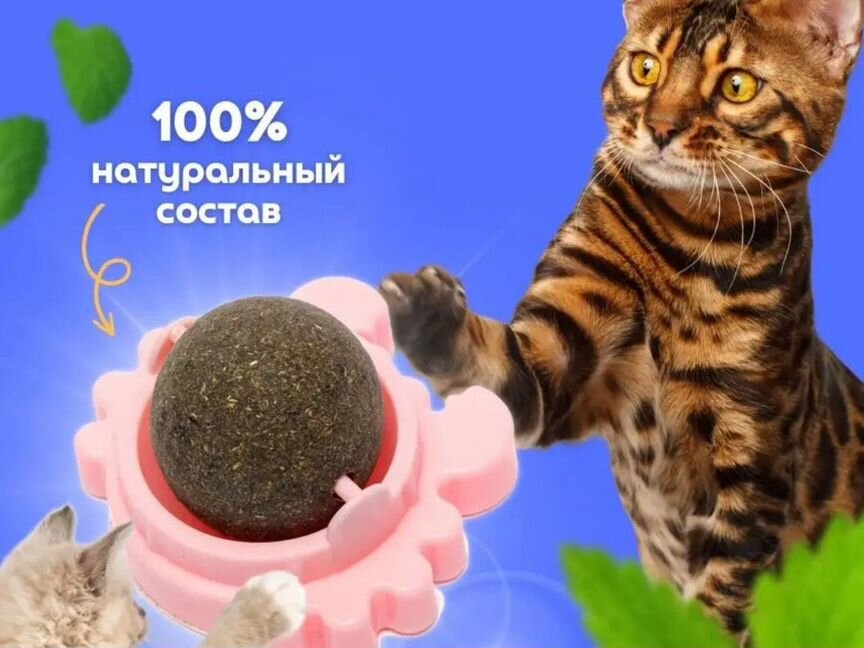 Леденец для кошек с кошачьей мятой