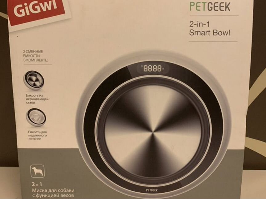 Gigwi интерактивная миска-весы новая
