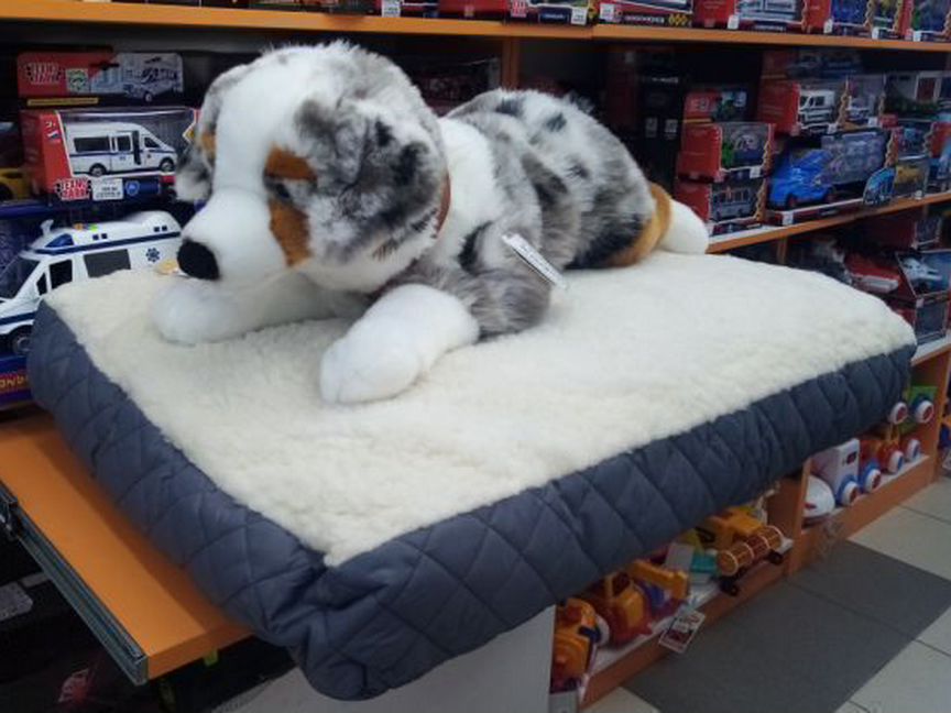 Лежак для собаки ворс 100 шерсть