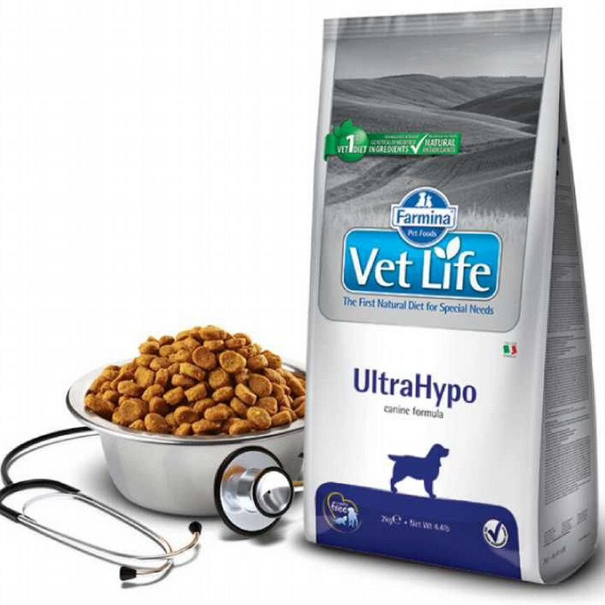 Сухой корм farmina Vet Life UltraHypo для взрослых собак всех пород при аллергиях и атопиях - 12 кг