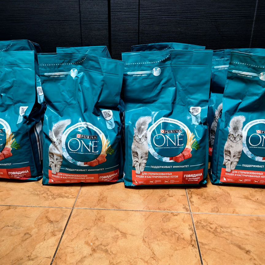 Корм для кошек Purina One говядина 3 кг