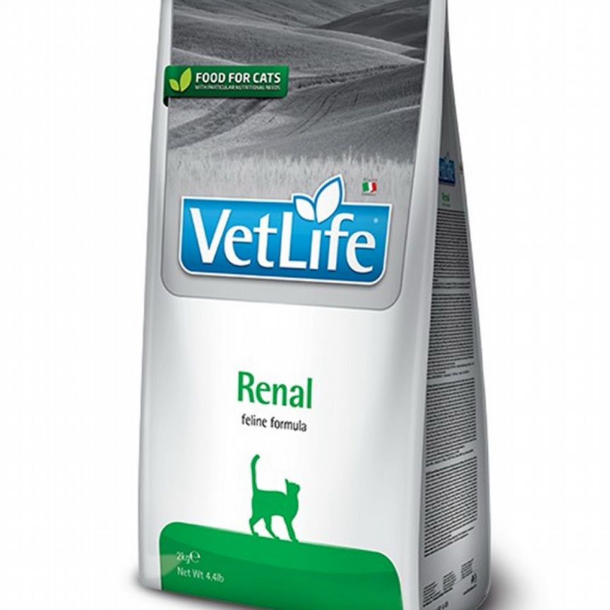 Корм для кошек Farmina Vet Life renal 2кг
