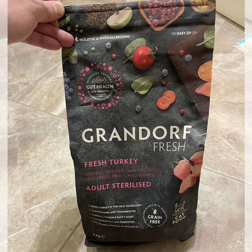 Grandorf Fresh Cat Sterilised Turkey&Sweet Potato