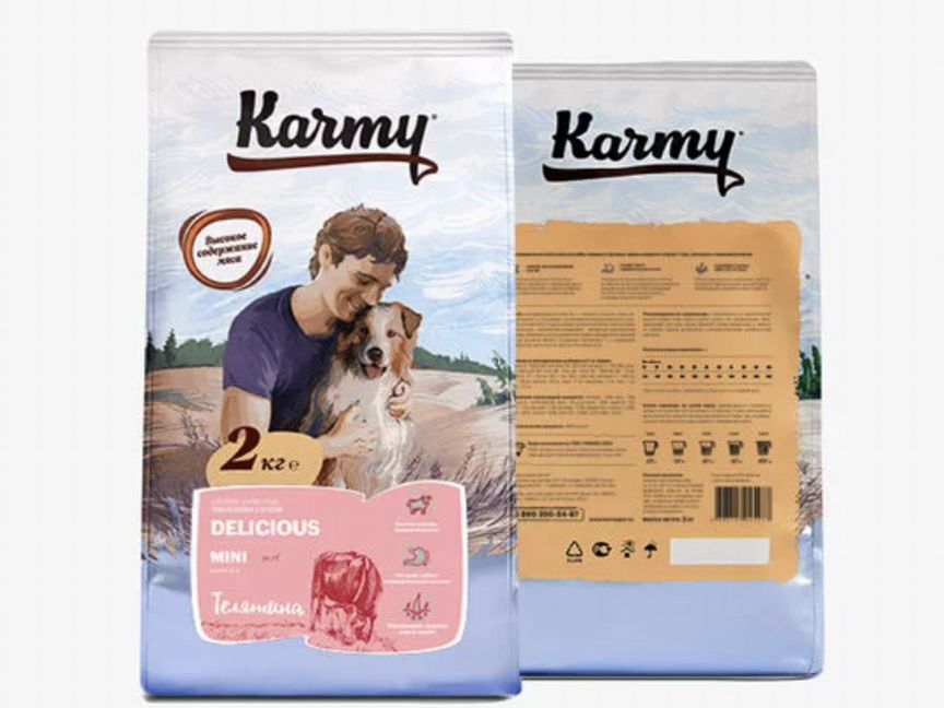 Сухой корм Karmy Delicious Mini (телятина) 10кг