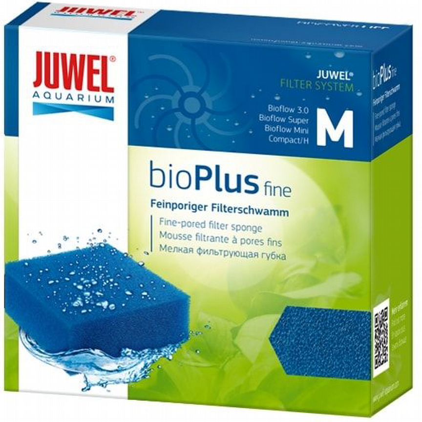 Губка мелкопористая Bio Plus д\фильтра М 3,0, 8805