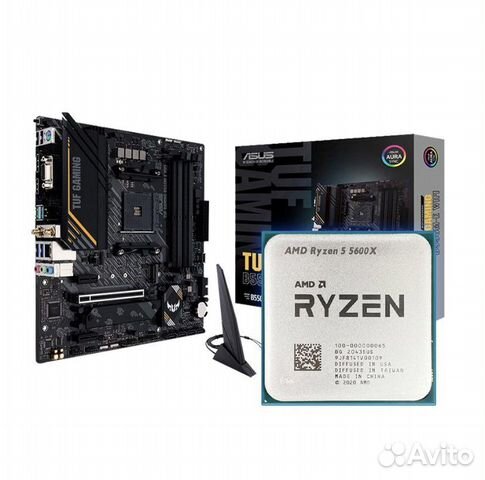 Asus Tuf gaming b550m-e wi-fi Ryzen 5 5600x купить в Москве ...