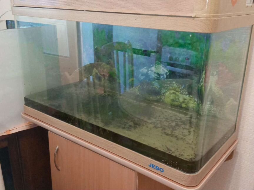 Аквариум с крышкой 150 л,Jebo