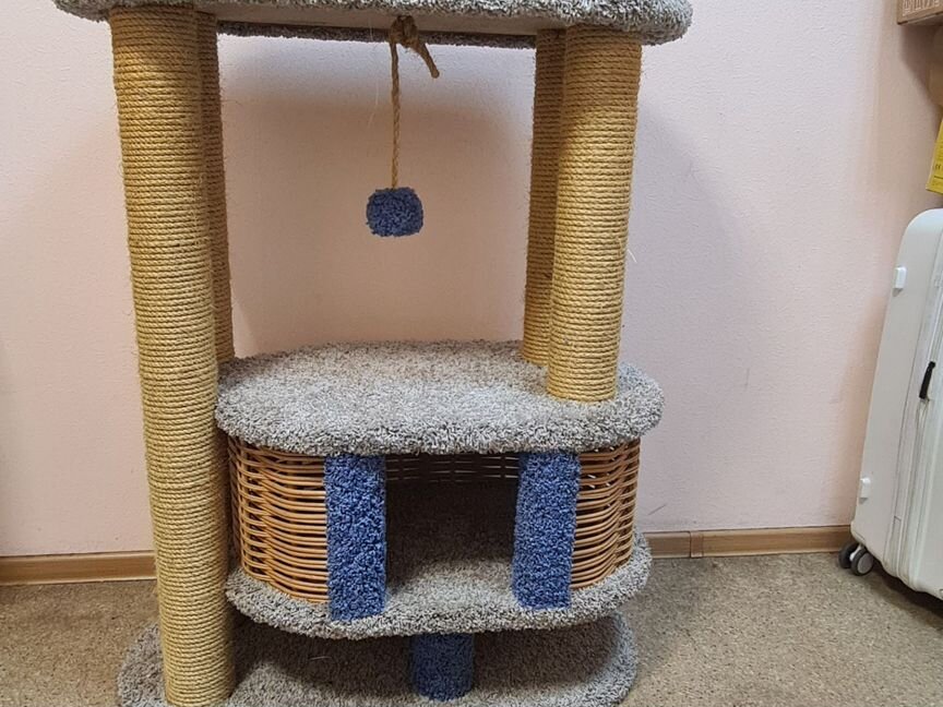 Домик для кошки с когтеточкой Домик Фидика