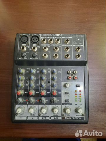 Микшерный пульт behringer xenyx 802 купить в Москве | Электроника | Авито
