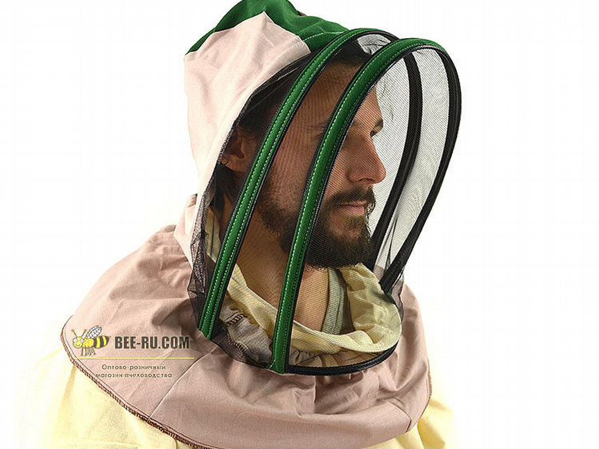 Сетка пчеловода защитная Евро (двунитка,с юбкой)
