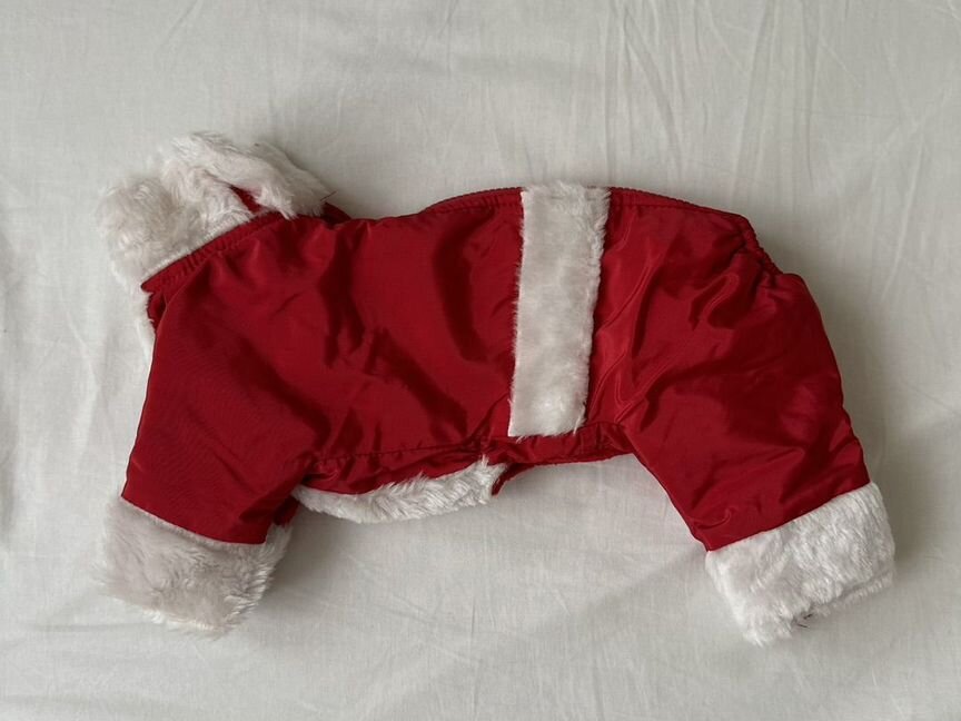 Новогодний костюм/костюм деда мороза для собак S
