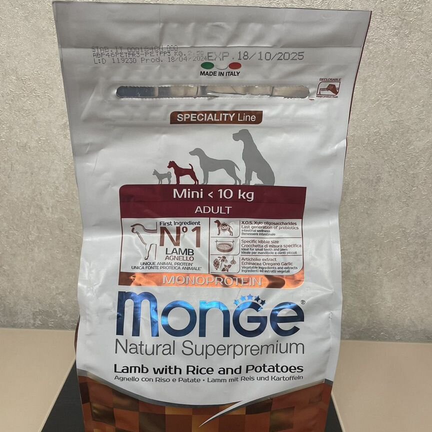 Корм для собак Monge Mini Adult