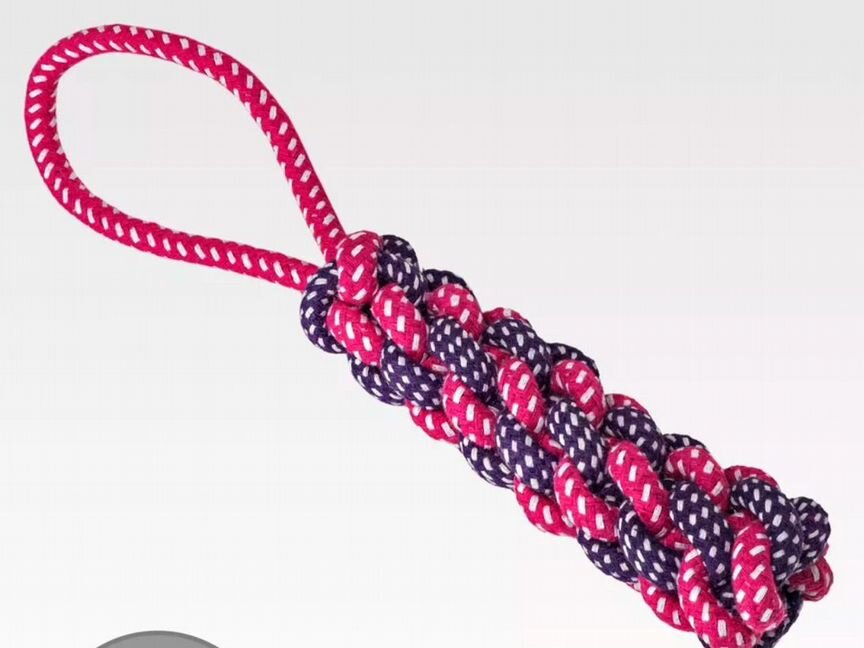 Игрушка для собак грейфер Кусалка с ручкой 30 см