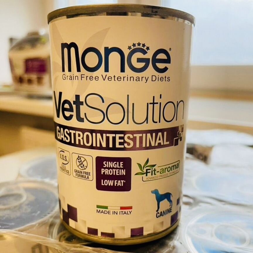 Лечебный корм Monge Gastrointestinal low fat