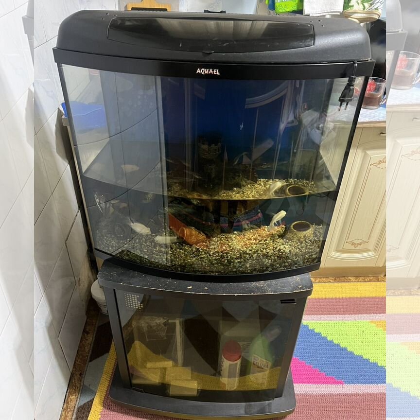 Аквариум на 90 литров   тумба