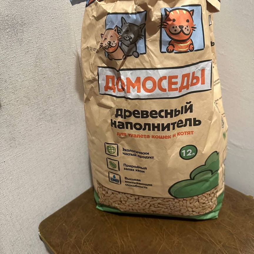 Отдам древестный наполнитель