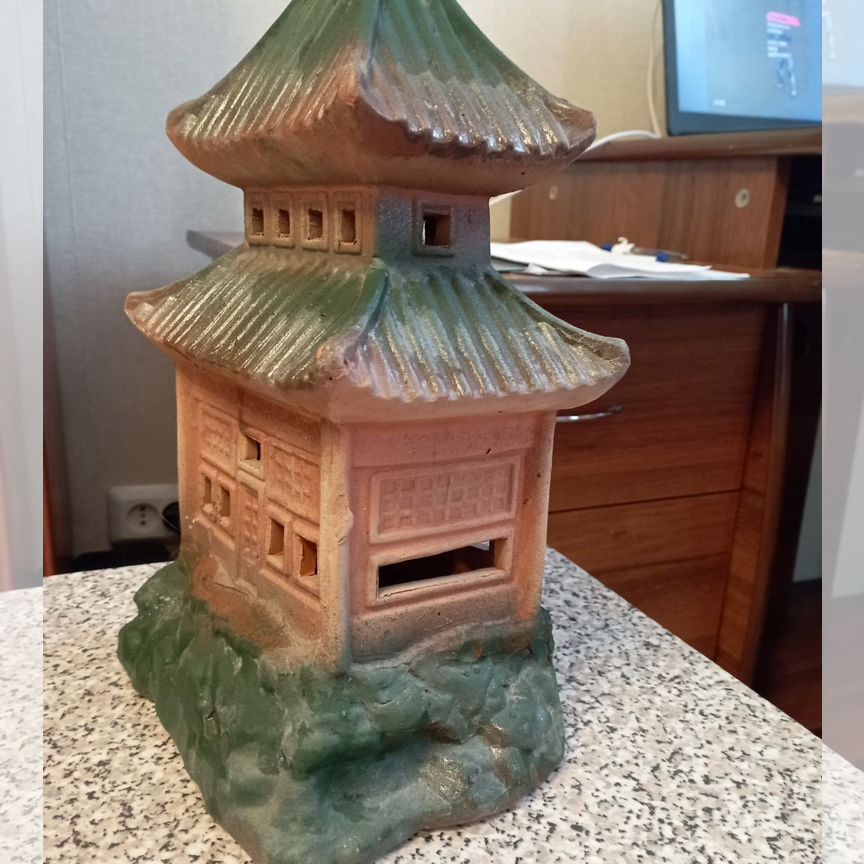 Глиняный замок для аквариума