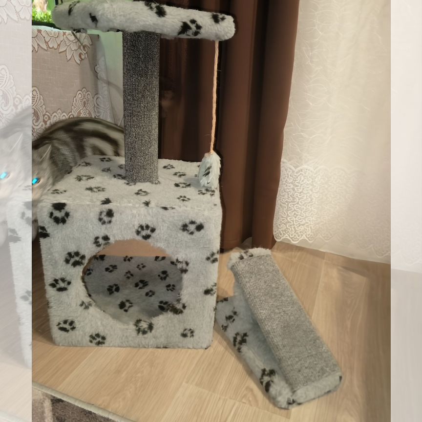 Когтеточка домик для кошки