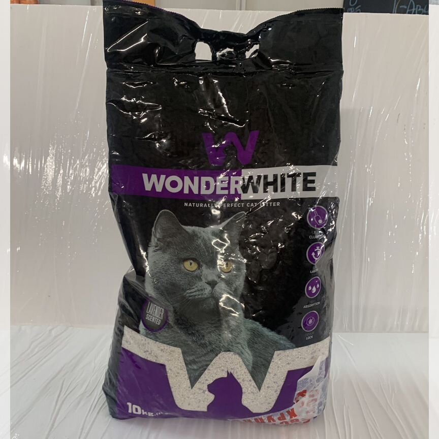 Наполнитель комкующийся c ароматом лаванды 10кг