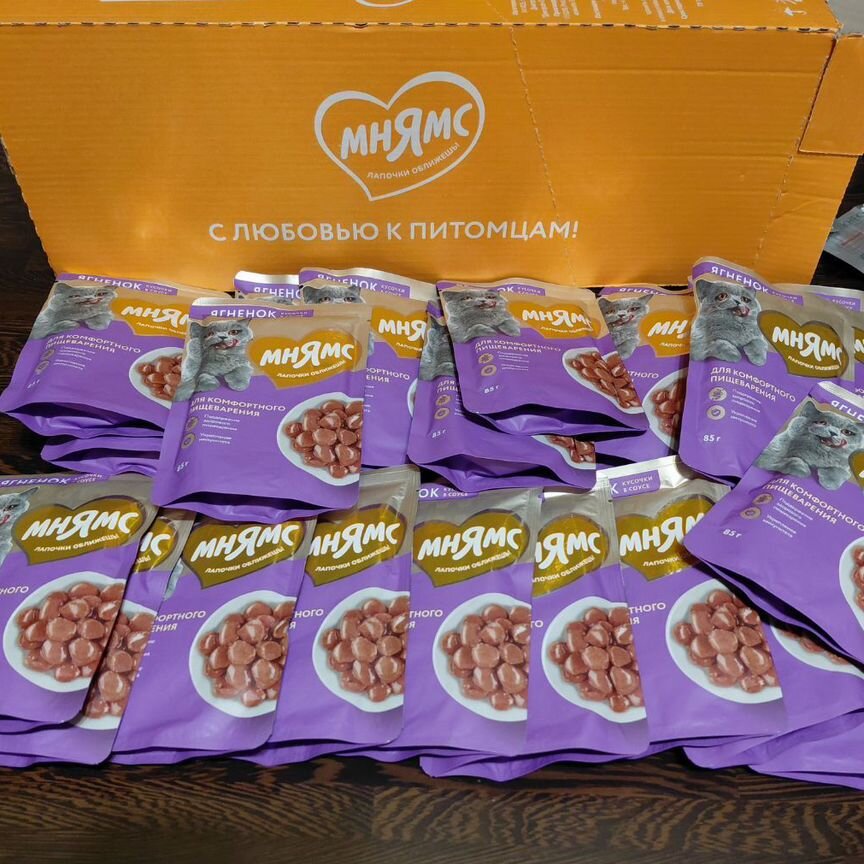 Влажный корм для кошек Мнямс