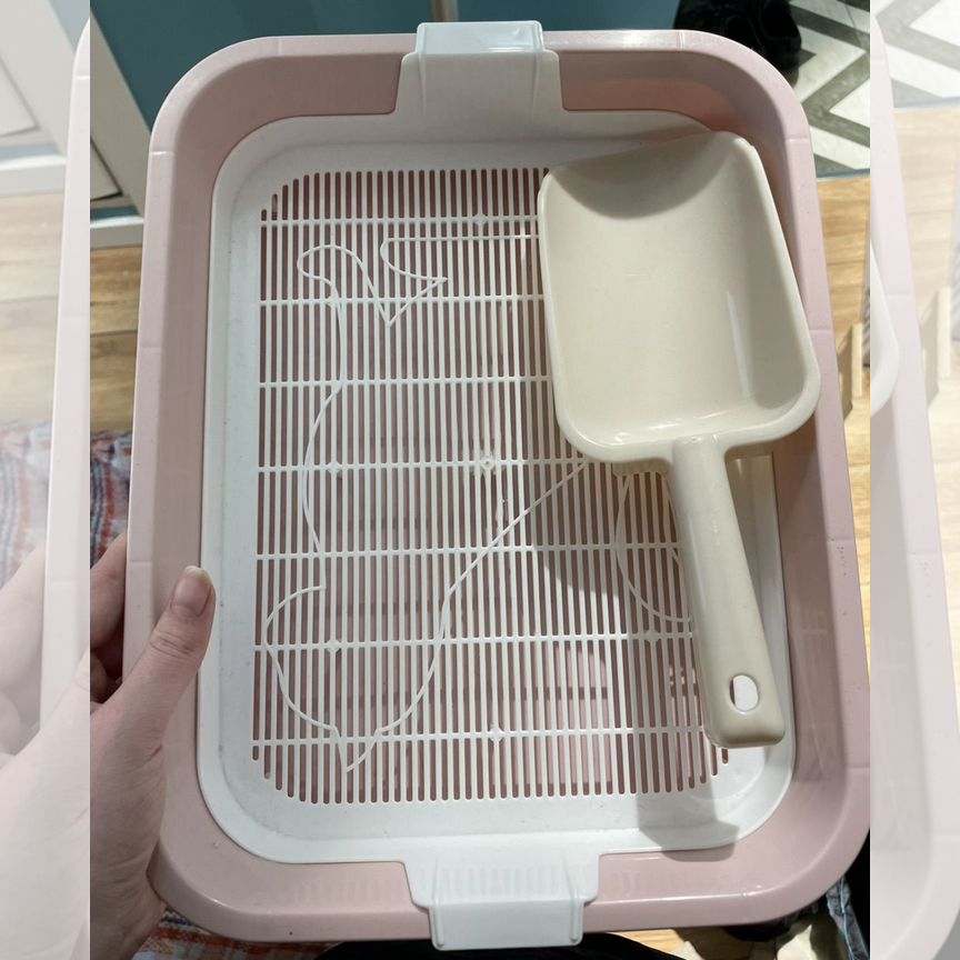 Небольшой лоток для котенка   лопатка