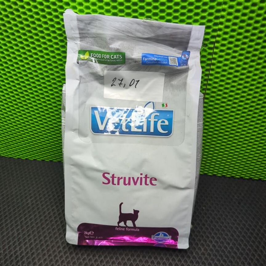 Корм для кошек Vet Life Struvite 2 кг