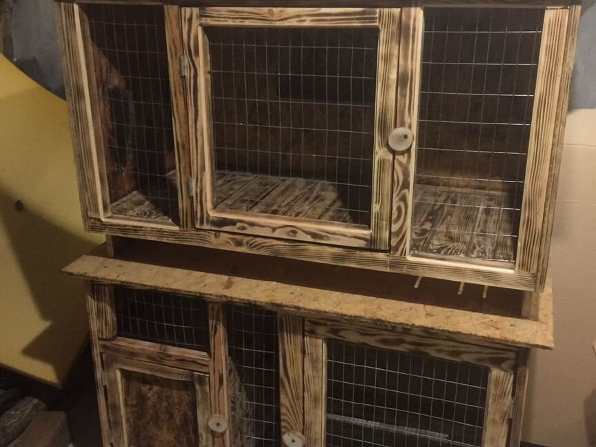 Клетка для кроликов с маточником