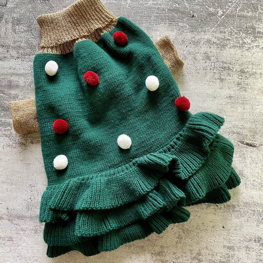 Новогоднее платье для собаки H&M