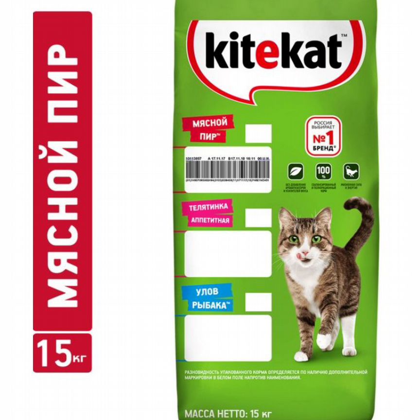Сухой корм Kitekat 15кг