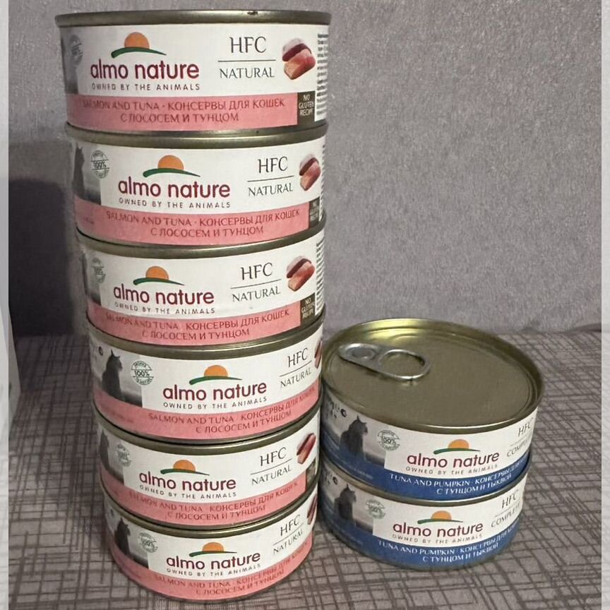 Влажный корм для кошек almo nature в консервах